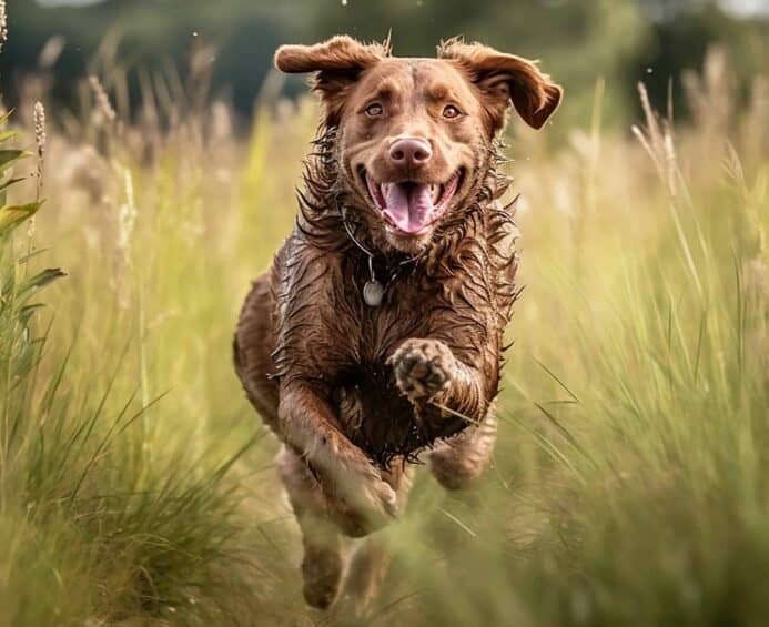 Webbed feet: Water Spaniels, Labradors, Poodles, Dachshunds